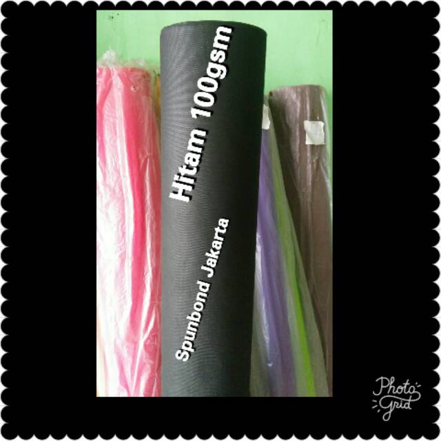 Jual Kain Furing Hitam 100 gsm kain Spunbond / kain Furing | Shopee ...