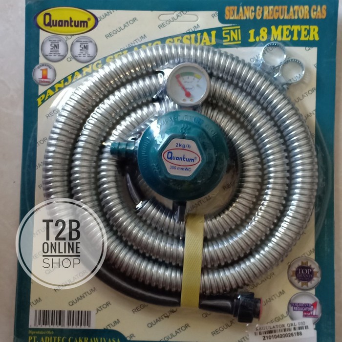Jual Selang Regulator Gas Quantum QRL 032, selang regulator elpiji, lpg ...