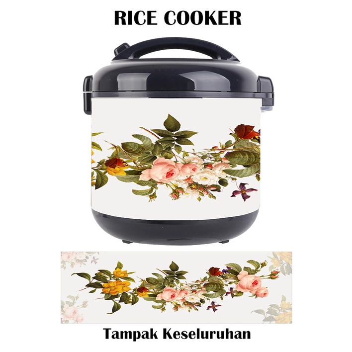 Jual Sticker Ricecooker Motif Bunga Cantik dan elegant | Shopee Indonesia