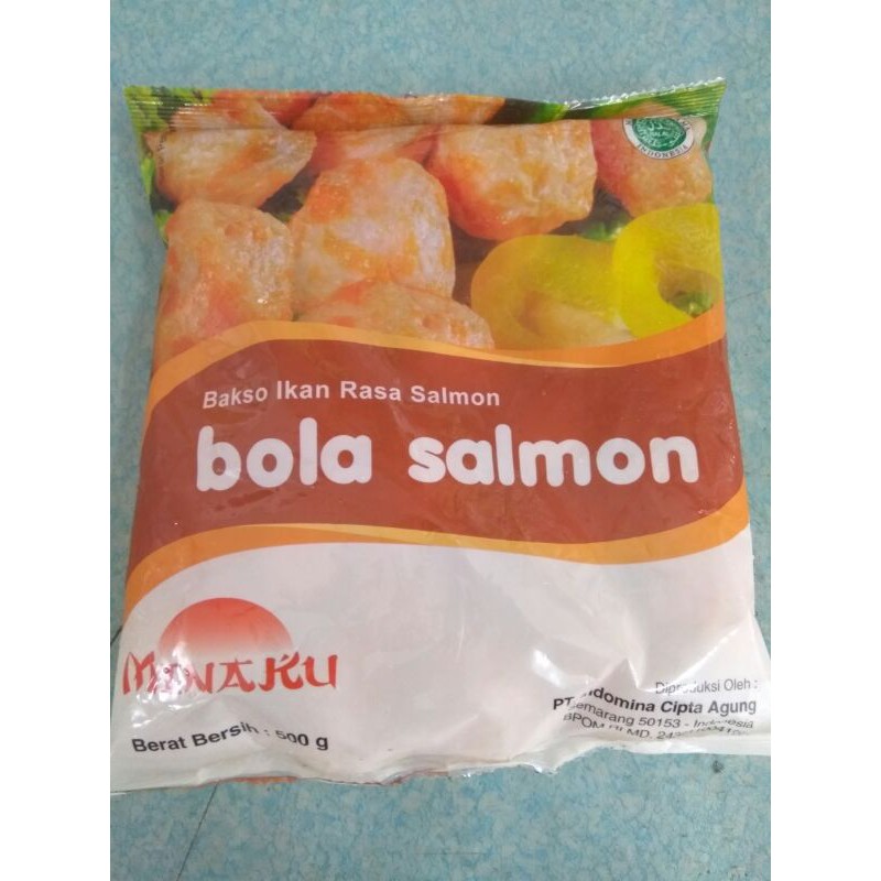 Jual MINAKU BOLA SALMON 500G | Shopee Indonesia