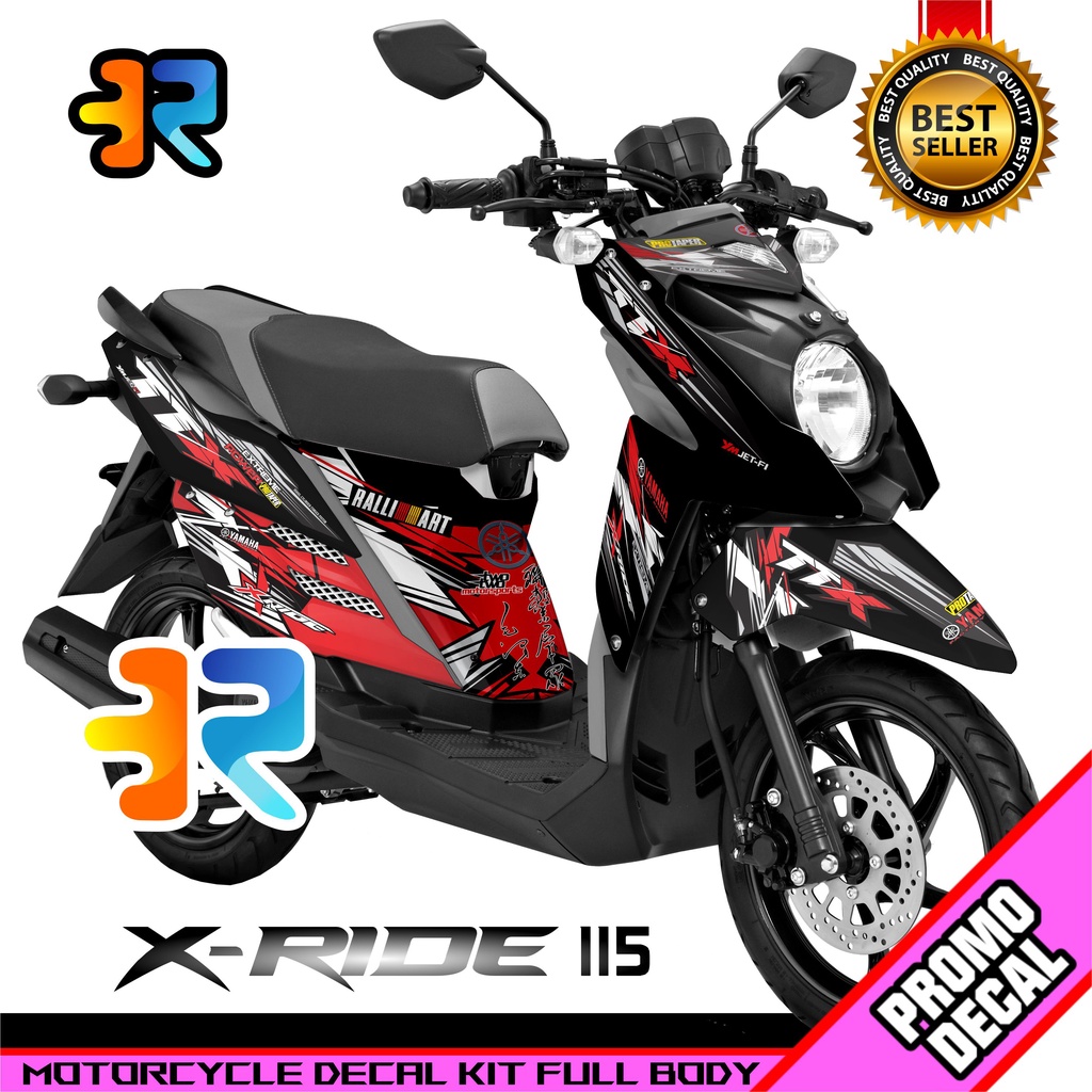 Jual Decal Motor XRide 115 Desain Konsep TTX Thailand Sticker Decal X ...