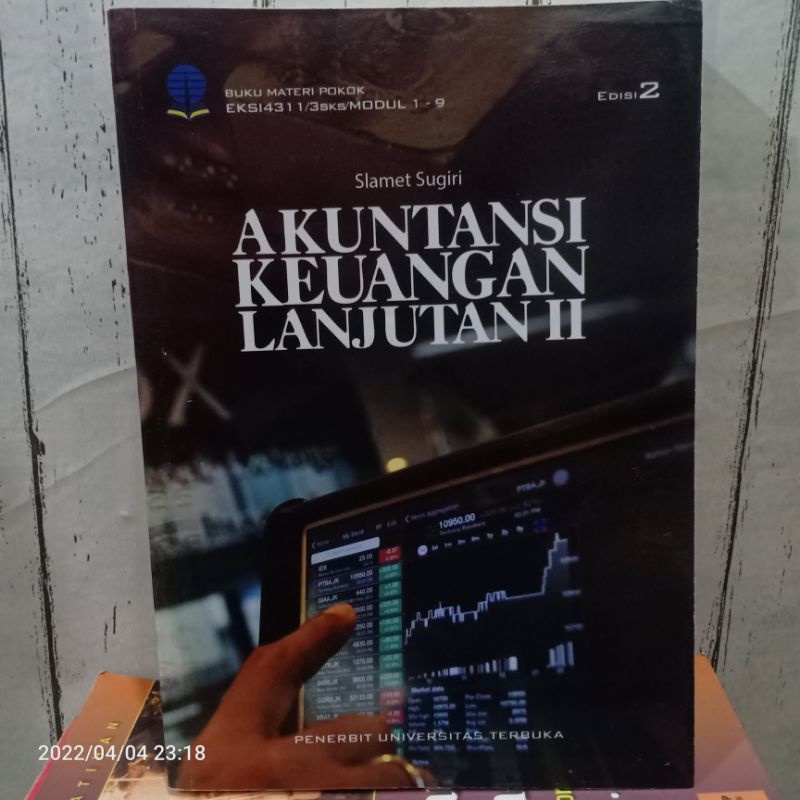 Jual ORIGINAL BUKU AKUNTANSI KEUANGAN LANJUTAN 2 Edisi 2 Karangan By Slamet Sugiri Penerbit UT ...