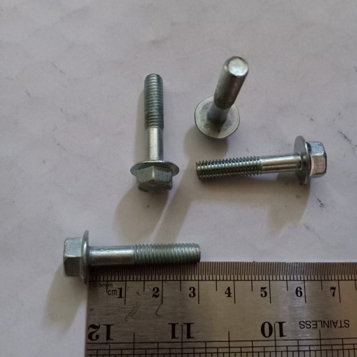 Jual Baut topi 12 8x30 flange bolt | Shopee Indonesia