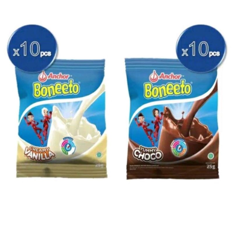Jual Susu Anchor Boneeto Sachet 25grX10 | Shopee Indonesia