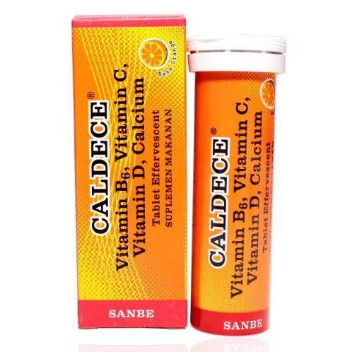 Jual CALDECE EFFERVESCENT RASA JERUK VITAMIN C VITAMIN B VITAMIN D ...
