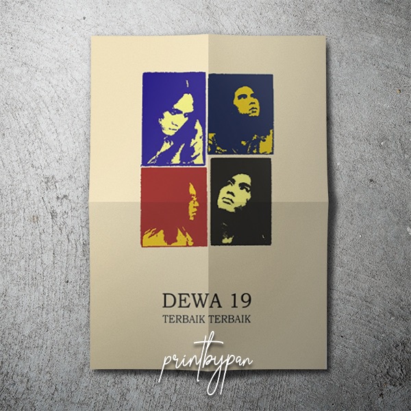Jual Poster Band DEWA 19 Full - Poster Dinding Aesthetic - Poster Band ...