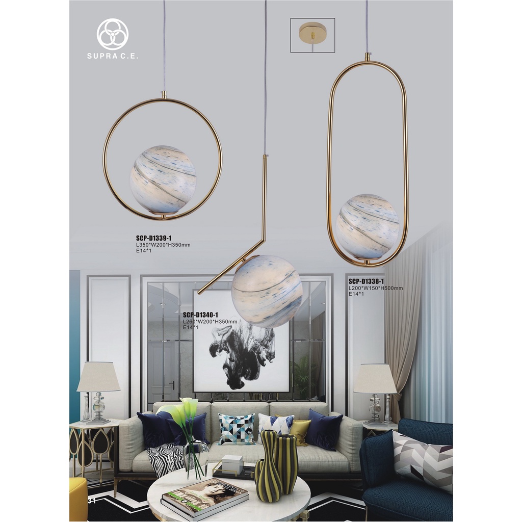 Jual Lampu Gantung Model Artistik Minimalis Art Deco Hias Ruang Tamu ...