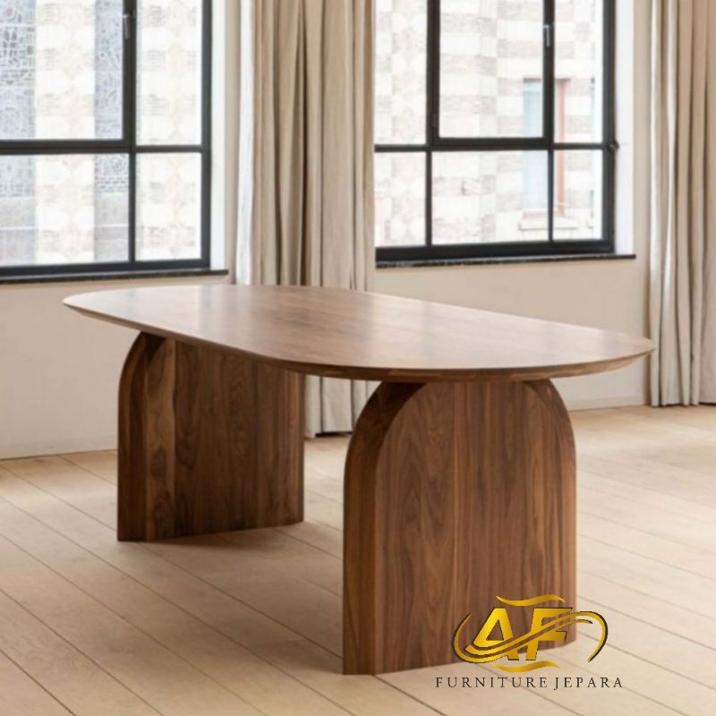 Jual meja makan minimalis mewah/dinning table kayu jati tebal ,meja ...