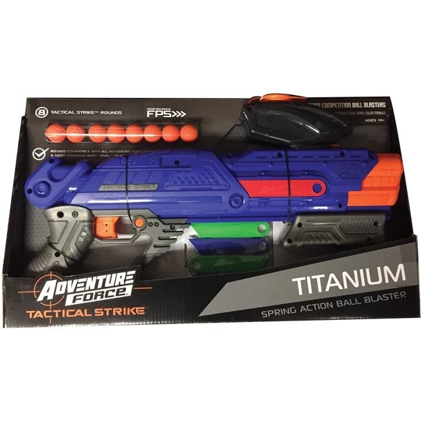 Jual Nerf Adventure Force Tactical Strike Titanium Spring Ball Blaster ...