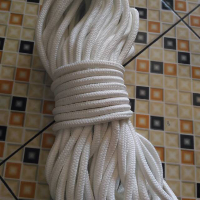 Jual Tali putih polos 8mm | Shopee Indonesia