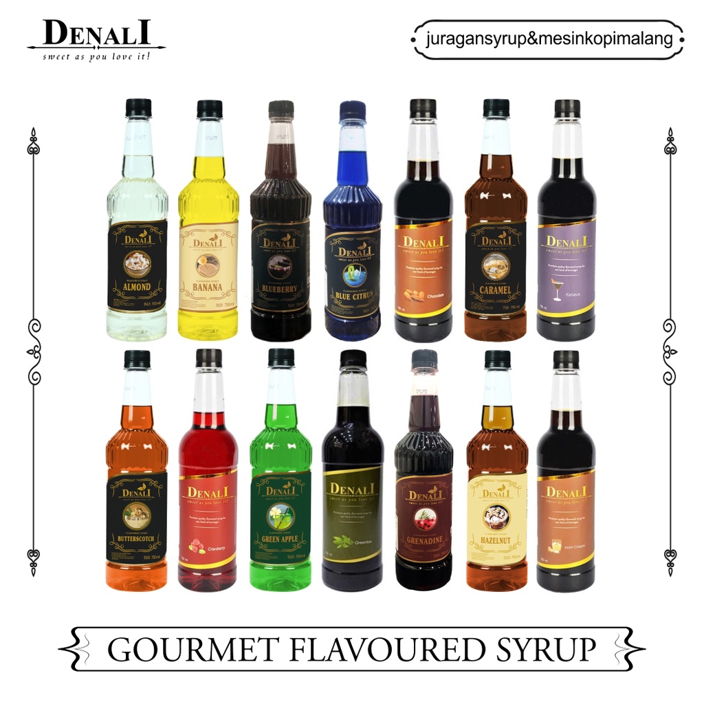Jual Denali Flavoured Syrup (All Var.) 750ml | Jual Denali di Malang ...