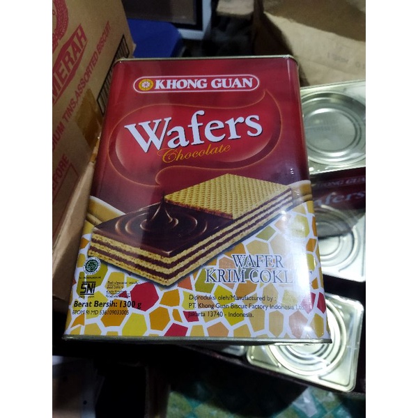 Jual Khong guan wafer 1300gr khong guan wafer coklat besar khong guan ...