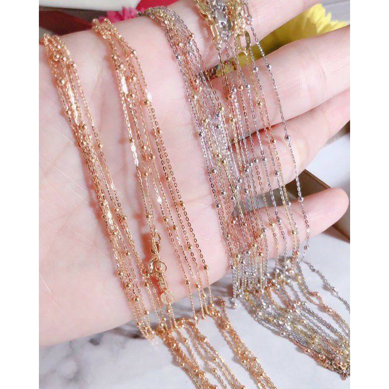 Jual kalung Anak jedar nori titanium anti karat&alergi size 35-36Cm ...