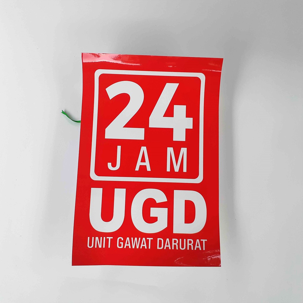 Jual Stiker UGD 24 Jam, Stiker UGD untuk Kaca Maupun Dinding, Sticker ...