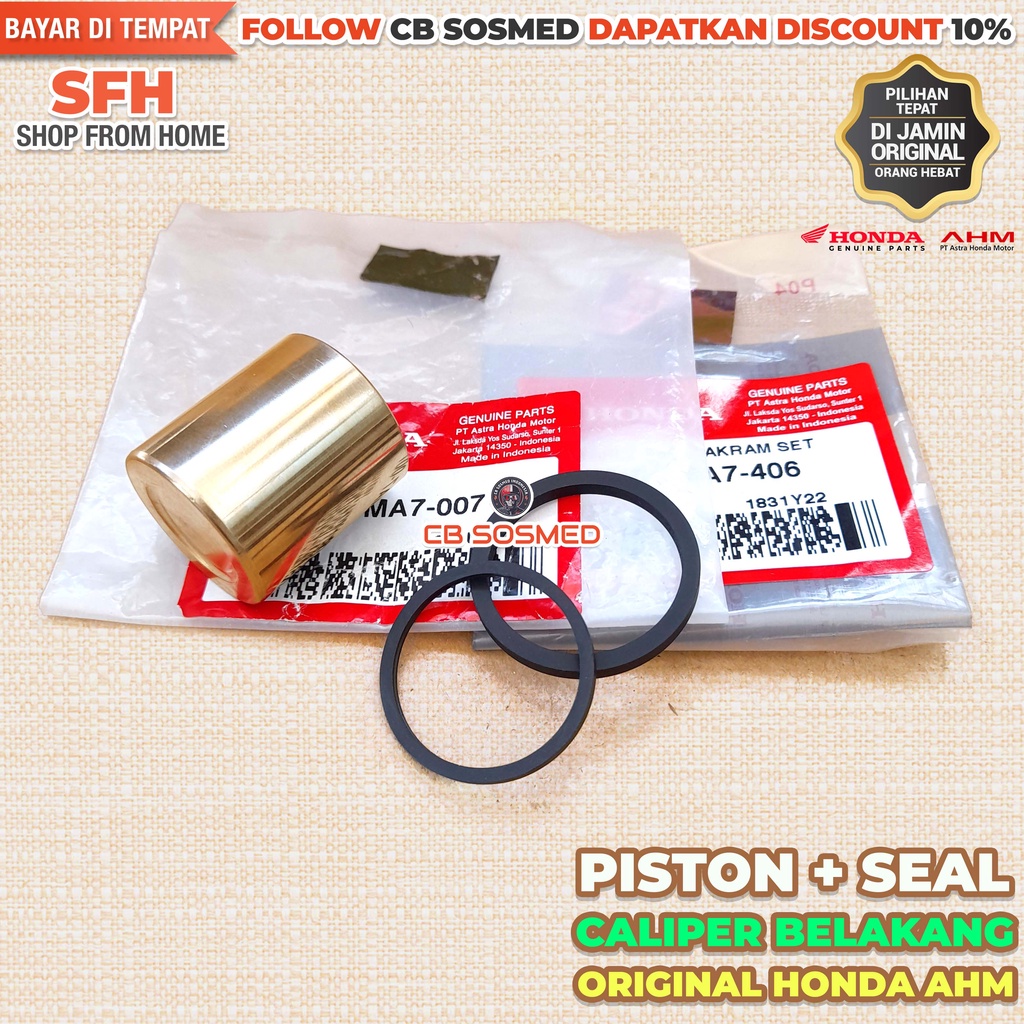 Jual Piston Kaliper Rem Belakang Supra X 125 FI New Oring Seal Kaliper Rem Belakang Supra 125 DD ...
