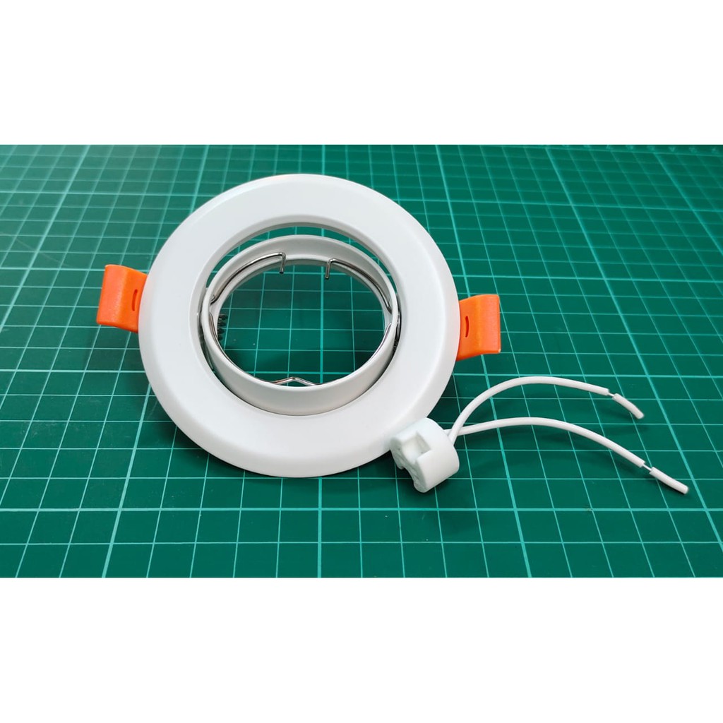 Jual Kap Lampu Downlight MR16 Hallogen sorot halogen LED spot MR 16 Putih | Shopee Indonesia