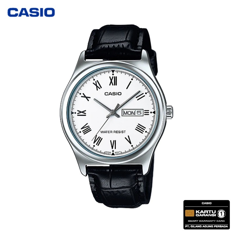 Jual Jam Tangan Pria Casio Mtp V006l 1b Original Mtp V006l Hitam Casio Original Shopee Indonesia