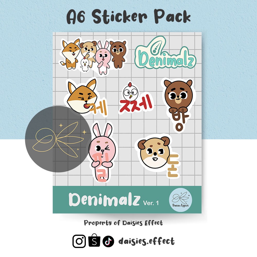 Jual DAY6 - Denimalz Sticker Pack | Shopee Indonesia