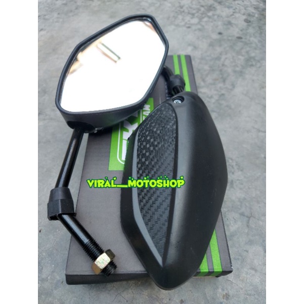 Jual Spion Beat Deluxe Hitam Karbon Drat Honda ( harga sepasang ...