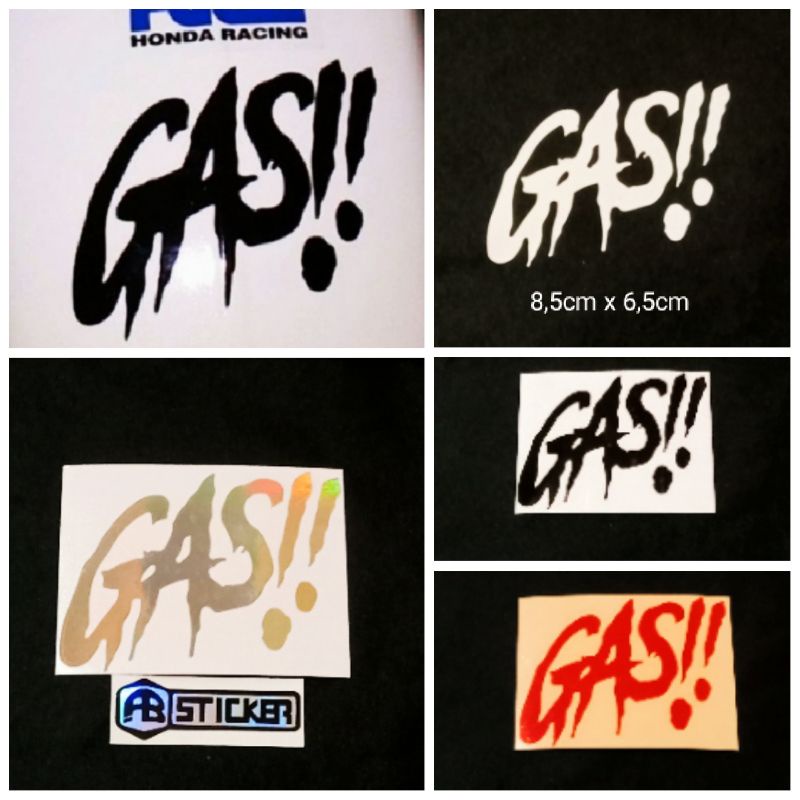 Jual STICKER GAS CUTTING STICKER MOTOR STICKER MOBIL | Shopee Indonesia