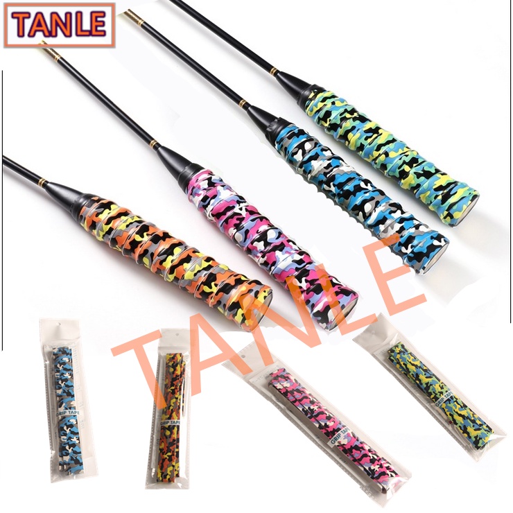 Jual TANLE Grip pegangan raket bulutangkis Lem tangan lunas kamuflase ...
