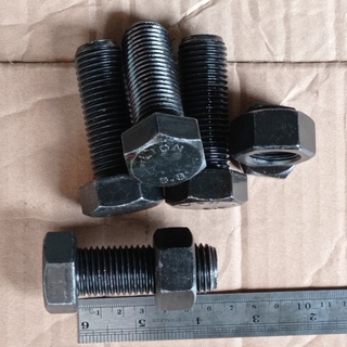 Jual BAUT BAJA HTB 8.8 M22 X 60 / BAUT BAJA M22 X 60 HITAM / BAUT M22X60 BAJA / BAUT 32 KUNCI 32 ...
