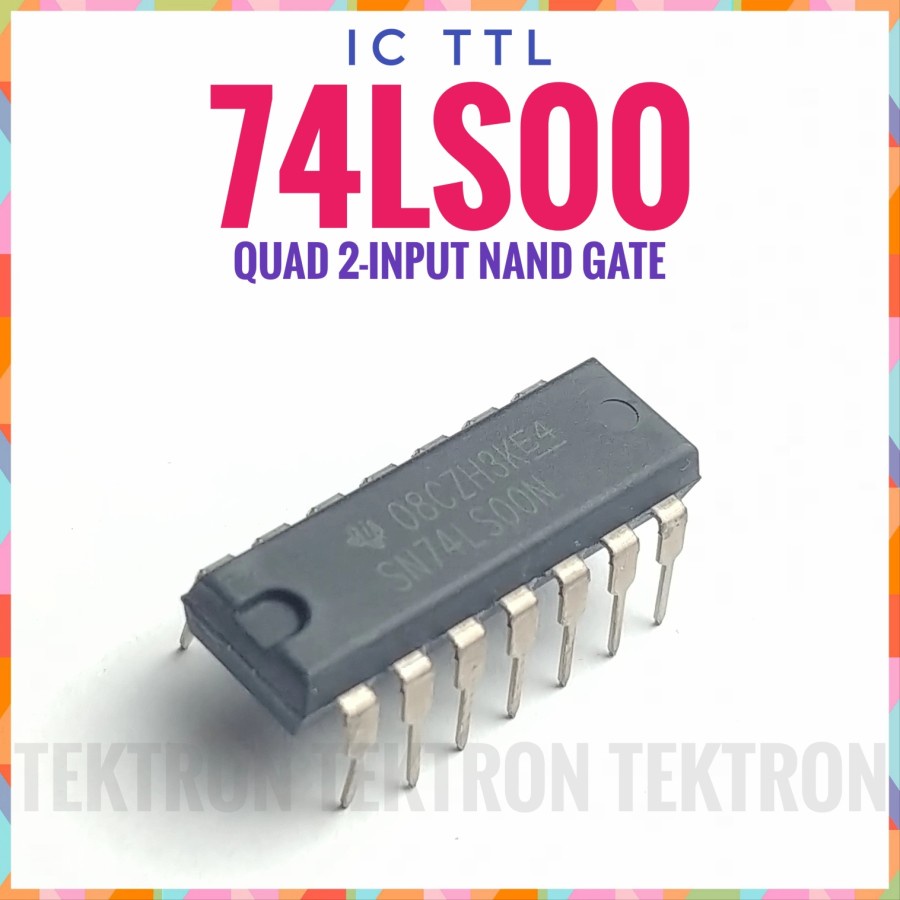 Jual IC TTL 74LS00 7400 Quad 2 Input NAND Gate Texas ST National Hitachi | Shopee Indonesia
