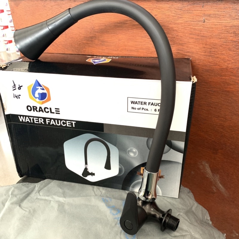 Jual ORACLE KRAN ANGSA FLEKSIBLE | KRAN CUCI PIRING HITAM MEWAH | KRAN ...