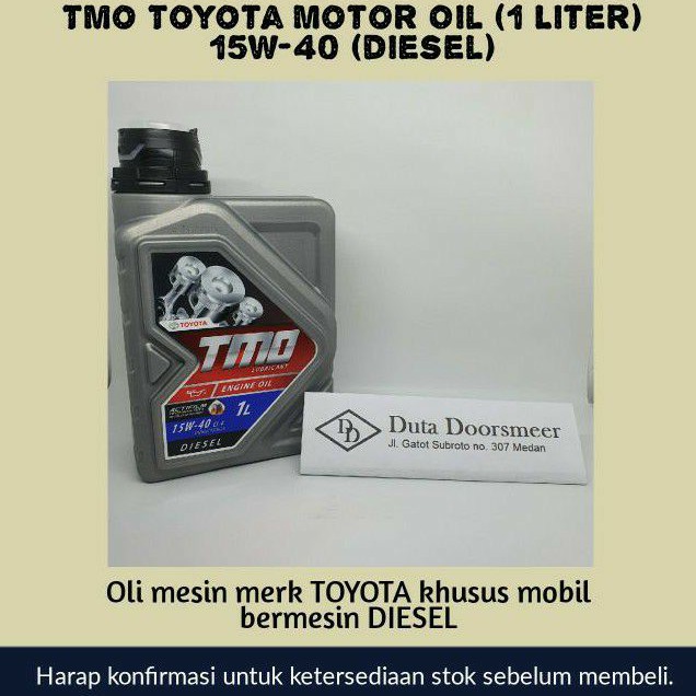 Jual Oli TMO Toyota Motor Oil 15W 40 DIESEL 1 Liter | Shopee Indonesia