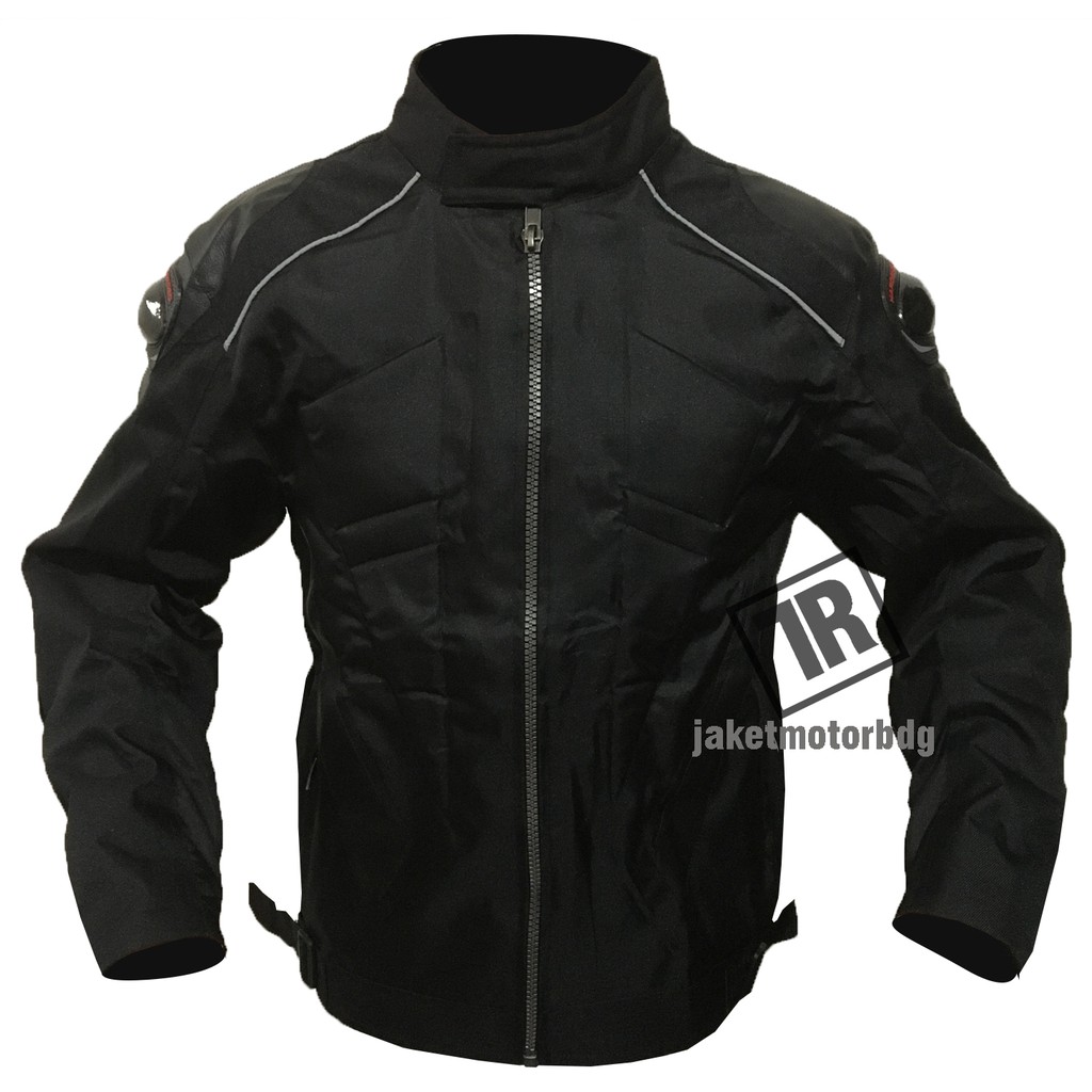 Jual jaket motor touring hitam dengan pelindung bahu dan sikut | Shopee ...