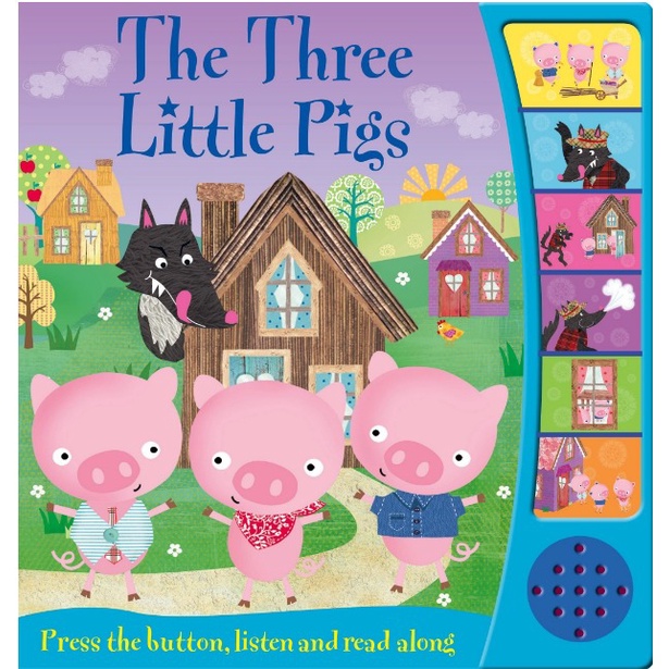 Jual The Three Little Pigs Noisy Readers Sound Book with Six Story ...