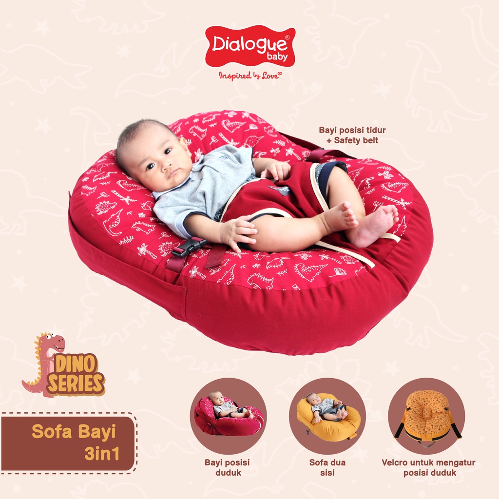 Jual Dialogue Baby Sofa Bayi 3 In 1 Dino Series DGK9221 | Shopee Indonesia