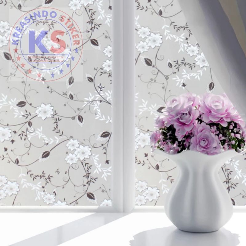 Jual Stiker Kaca Jendela Rumah Ruko Perkantoran Polos dan Motif Lebar ...