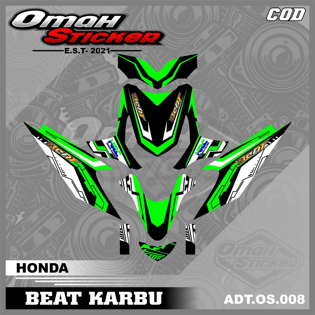 Jual Striping Decal BEAT KARBU. Sticker Striping Lis Variasi Full Body ...