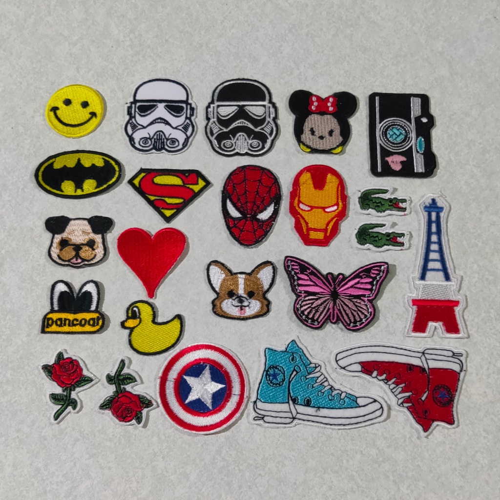 Jual Patch Bordir Logo Custom Gambar Sendiri, Tulisan Nama dll ...