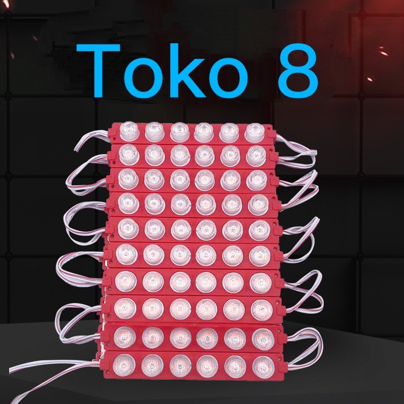 Jual LAMPU LED MODUL STRIP 6 MATA 6WATT SMD 13620 12 VOLT 24VOLT 6 MATA WATT 12V 24V WATERPROOF ...