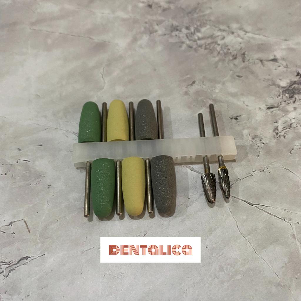 Jual Dental Bur Poles Akrilik Set / Bur Poles Gigi Tiruan Acrylic ...
