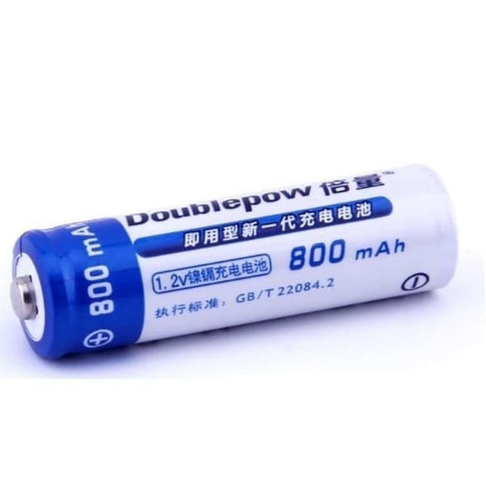 Jual DOUBLEPOW Battery Baterai Alkaline Rechargeable Cas AA 800mAh 1 ...