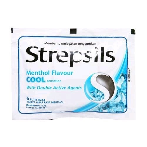 Jual STREPSIL MENTHOL FLAVOUR COOL SENSATION / PERMEN / PELEGA ...