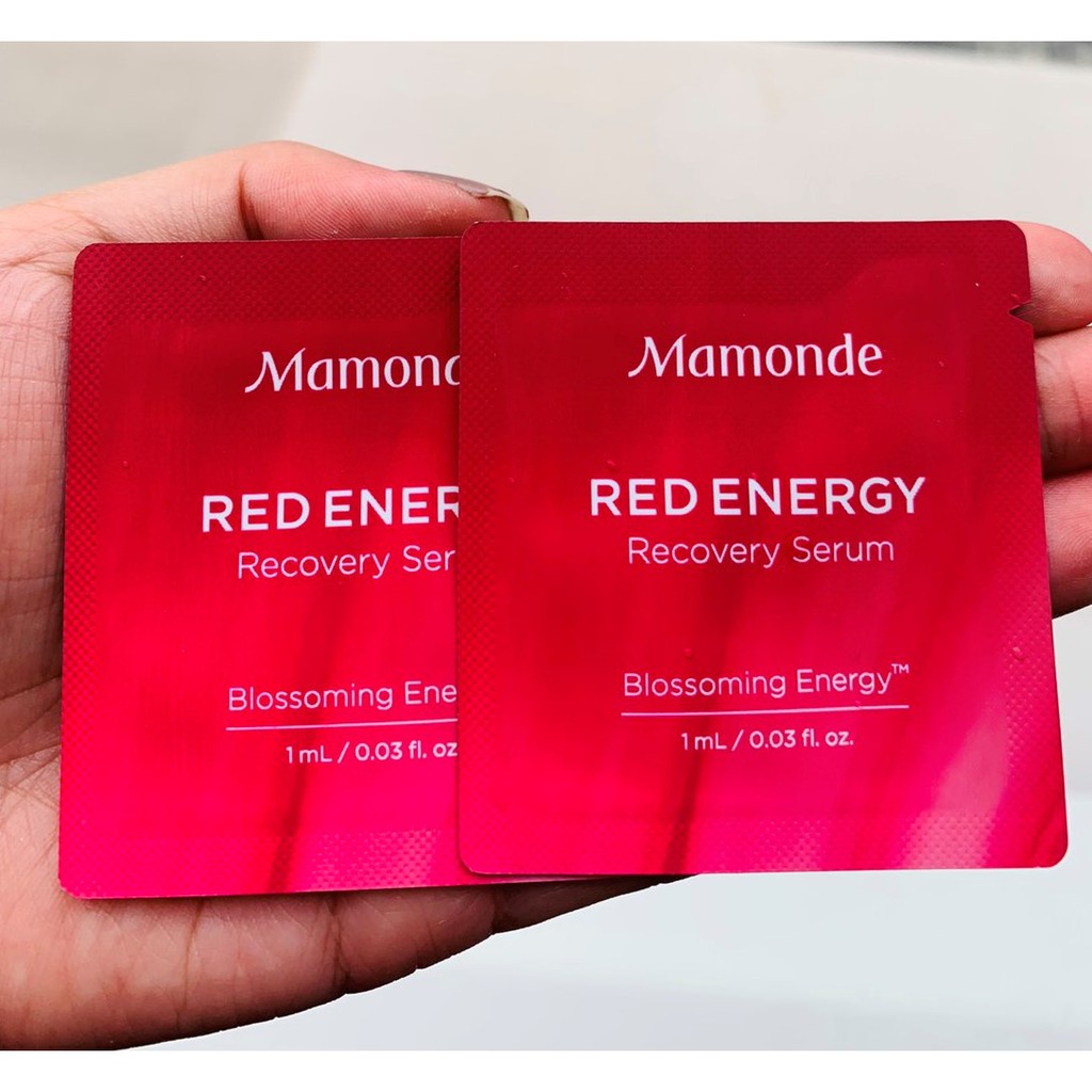 Jual Mamonde Red Energy Recovery SERUM Kemasan Sachet 1 ml Sampel ...