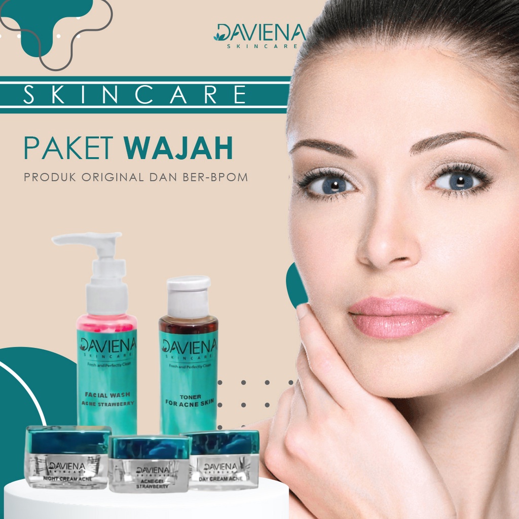 Jual Paket Daviena Skincare Acne / Glowing / Gold Series Original ...