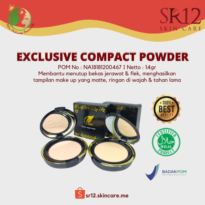 Jual EXCLUSIVE COMPACT POWDER SR12 / BEDAK PADAT SR12 | Shopee Indonesia