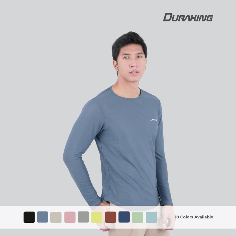 Jual Duraking Running Jersey Long Sleeve (Man) Basic Color Tee New ...