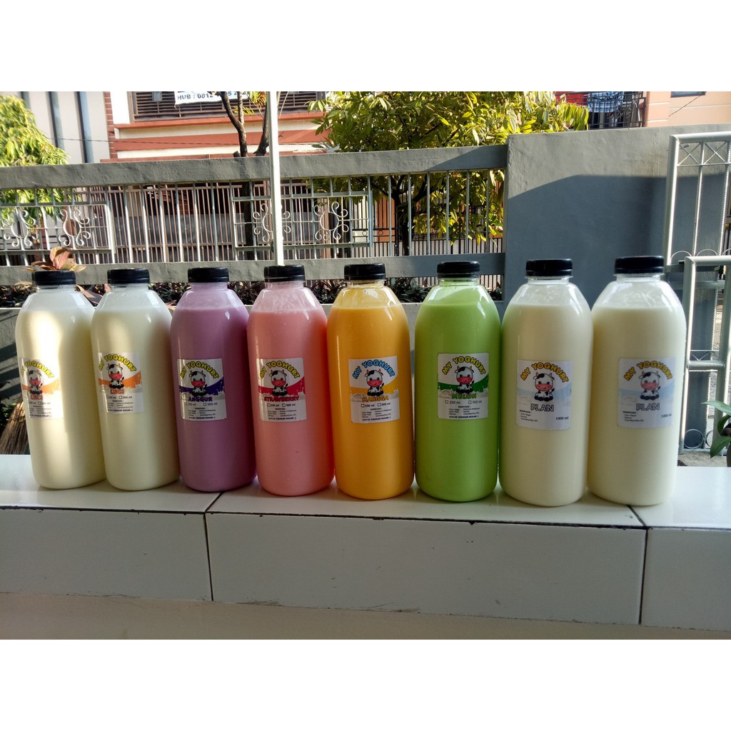 Jual Yoghurt Fresh Tanpa Bahan Pengawet Kemasan Botol 1 Liter | Shopee ...