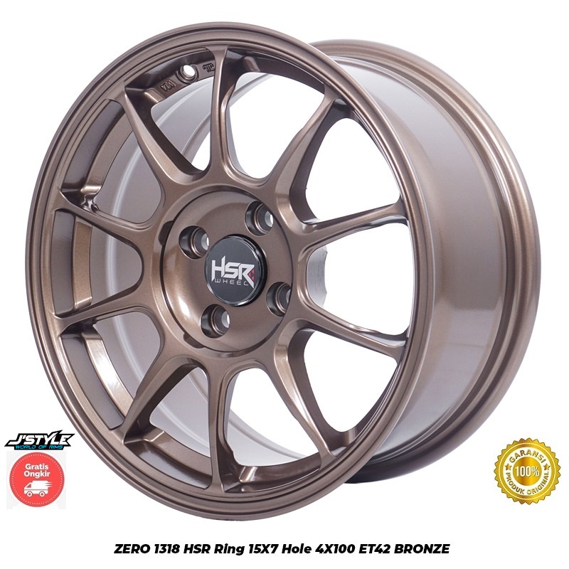 Jual Velg Racing Mobil HSR Wheel ZERO FC Ring 15X7 Hole 4x100 ET42 ...