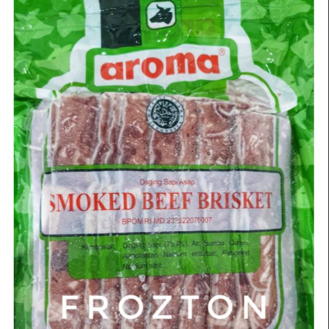 Jual Smoked Beef Brisket Aroma (1 Kg) ham bacon sapi | Shopee Indonesia