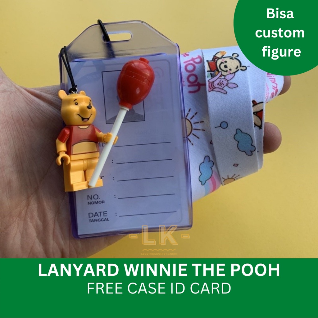 Jual Lanyard Lego Disney Winnie the Pooh Minifigure (Id Card/ Name Tag ...