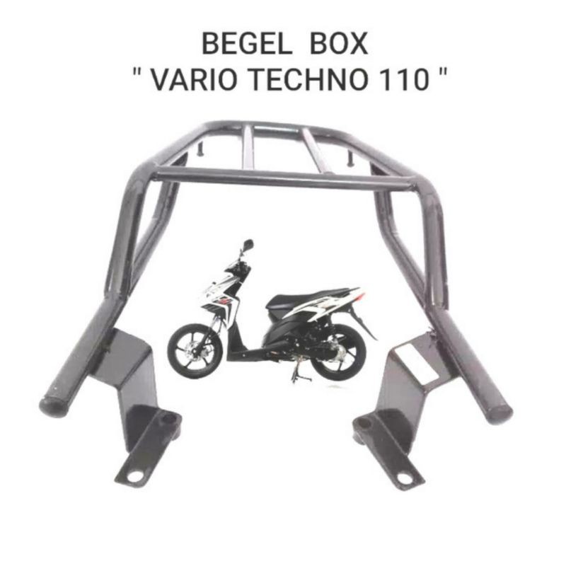 Jual Begel Behel Bracket Box Motor Honda Vario Techno 110cc | Shopee ...