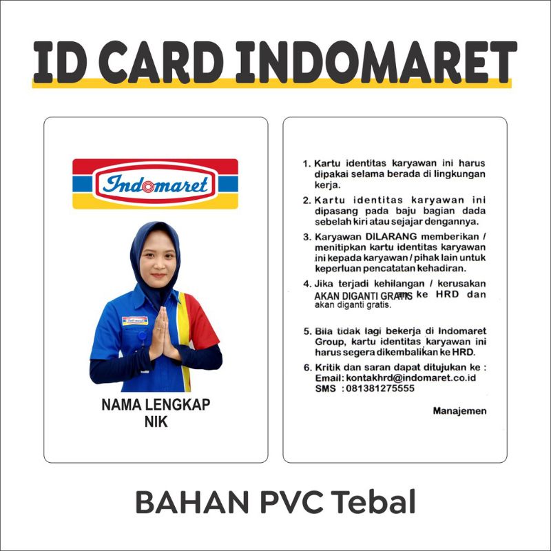 Jual ID CARD Indomaret / Alfamart / BUMN / ID Card Pegawai / Id Card J ...
