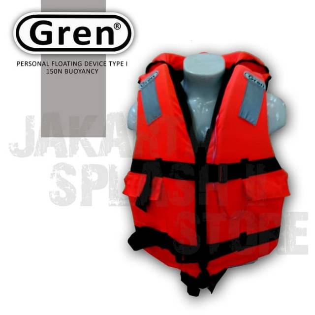 Jual JAKET PELAMPUNG SNORKLING / LIFE JACKET MERK GREN ALL SIZE ...